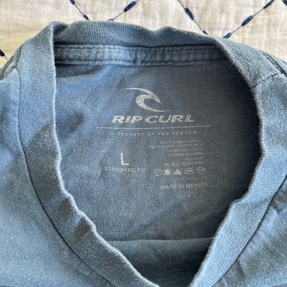 Rip Curl | Shirts | Ripcurl Navy Blue Tshirt Mens Large | Poshmark